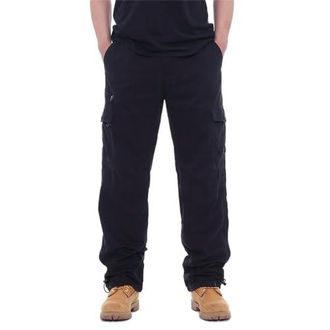 Generic Pantalon cargo doublé en polaire chaude pour homme - Pantalon de combat rétro camouflage imprimé - Pratique, pantalon de travail - Jambe droite - Pant
