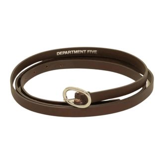 Department Five Department Five, Femme, Accessoires, Brun, Taille: 85 CM Ceinture double en cuir avec boucle ovale