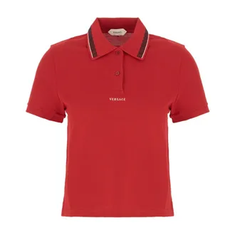 Versace Femme, Tops, Rouge, Taille: 36 FR Polo