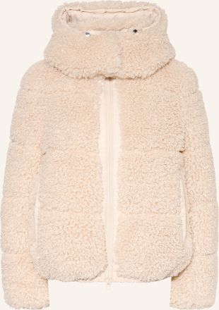Save The Duck Save The Duck Kunstfell-Jacke Lenora Mit Abnehmbarer Kapuze weiss