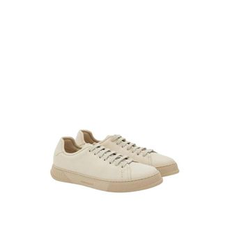 Ferragamo Textured Leather Lace-Up Sneakers - - Shoes - Herren - Braun - 39 EU