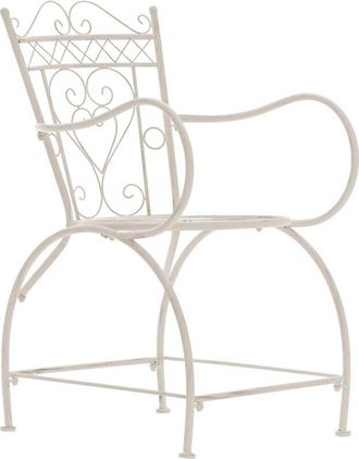 Clp Chaise de jardin robuste avec design arrondi dans diff&eacute;rentes couleurs colore : Cr&egrave;me antique
