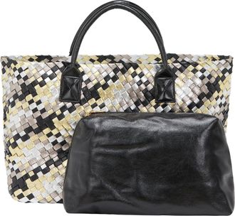 Faina 2-IN-1-Tragetaschen-Set 2-IN-1-Tragetaschen-Set Frauen Wei&szlig; Schwarz Gelb