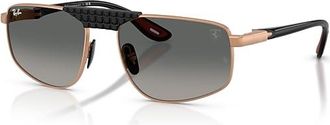 Ray-Ban Rb3776m Scuderia Ferrari Collection Sonnenbrillen Schwarz Fassung Grau Glas 58-18