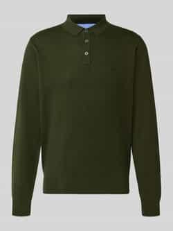 Fynch-Hatton Strickpullover mit Polokragen und Knopfleiste