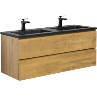 Badplaats Meuble de salle de bain Angela 120 cm Badplaats lavabo noir