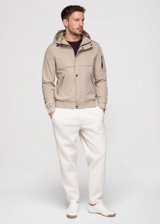 Ombre Allwetterjacke Herren Allwetterjacke wasserdicht mit Kapuze Beige M (kein Set, 1-St)