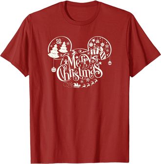 Disney Mickey And Friends Christmas Merry Mickey Ears T-Shirt