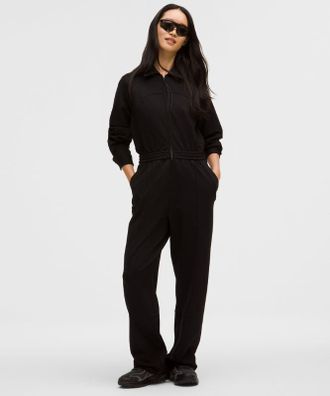 lululemon Ponte-Jumpsuit im Relaxed Fit SLNSH Kollektion f&uuml;r Frauen - Gr&ouml;&szlig;e 2XS in Black