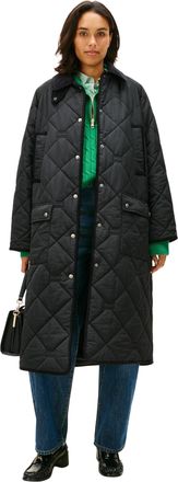 Tommy Hilfiger Damen Padded Flag Quilted Coat Ww0Ww47747 Parka-Mantel, Black (Black), XXL