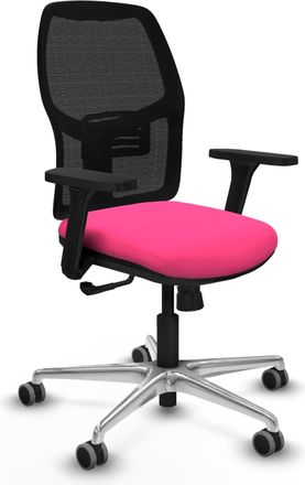 Piqueras y Crespo Alfera Rosa Schreibtischstuhl mit 3D-Armlehnen, h&ouml;henverstellbare Lendenwirbelst&uuml;tze, ausgestattet mit 4 Positionen und Schneidschaum, mit Rollen von 