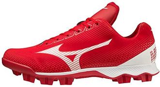 Mizuno Wave Lightrevo Chaussures de baseball pour homme, rouge/blanc, 43 EU