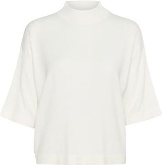 Kaffe Womens Pullover Turtleneck Half Sleeves Casual Fit Cropped Length