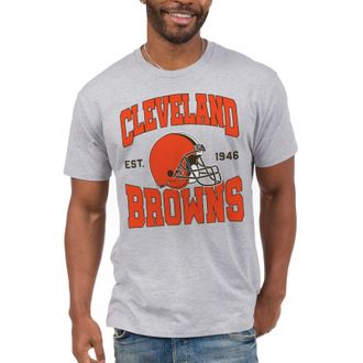 Junk Food Clothing x NFL - Cleveland Browns - Team Helmet - Unisex Adult Short Sleeve Fan T-Shirt for Men and Women - Size 3X-Large
