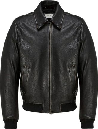 VSP Vsp, Homme, Vestes, Noir, Taille: M Niccolo Leather Jacket