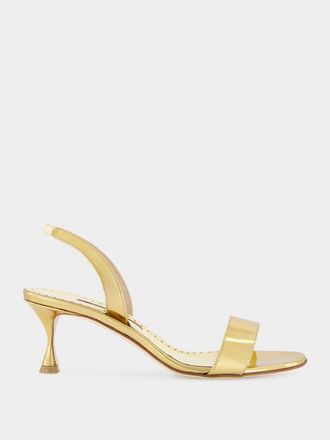 Manolo Blahnik Sandales &agrave; Talons Femme couleur Or