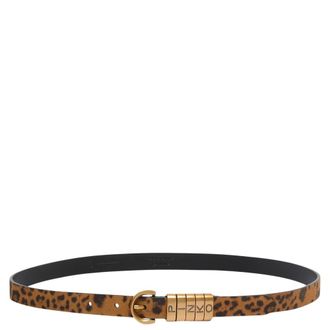 Pinko Pinko, Femme, Accessoires, Multicolore, Taille: XS Ceinture en cuir su&egrave;de avec logo