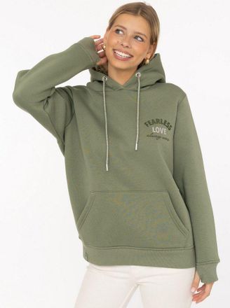 Zwillingsherz Hoodie Wings glamour&ouml;se Stickerei mit Fl&uuml;geln, Pailletten, gl&auml;nzende Kordel