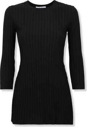Max Mara Femme, Pulls, Noir, Taille: 42 FR Aderire Rib-knit Jumper