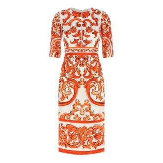 Dolce & Gabbana Damen, Kleider, Orange, 3XLGr&ouml;&szlig;e