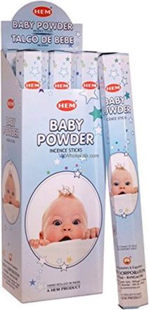 Hem R&auml;ucherst&auml;bchen, Babypuder, 100 St&uuml;ck (5 x 20 St&auml;bchen)