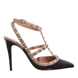 Valentino Garavani Hohe Schuhe - Ankle Strap Rockstud - Gr. 36 (EU) - in Schwarz - für Damen