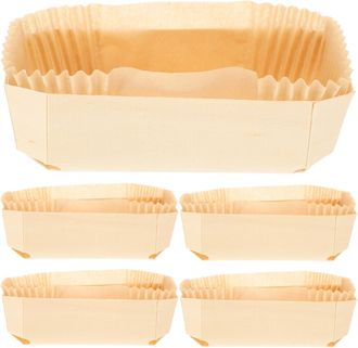 UPKOCH 1 Set Holzkiste Papiertablett Holzbrotkasten Holzkeksformen Quadratisches Tablett Holzgebäck Brotbackformen Holzbrotformen Holzbackform Mehrzweck-Back