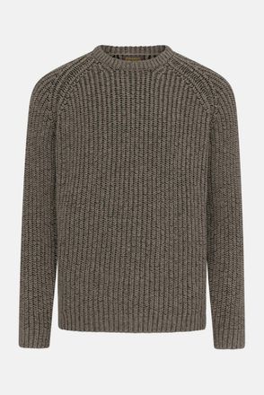 Fisherman out of Ireland Herren Pullover Braun Grau Schwa