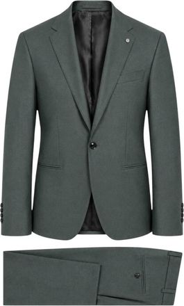 Luigi Bianchi Mantova Homme, Costumes, Vert, Taille: XL 33016/4-3438