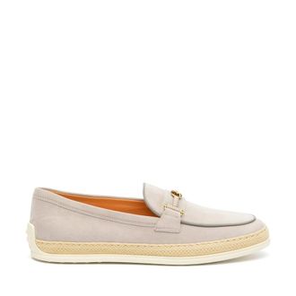 Tod's Grauer Wildleder Loafer mit Gummisohle - - Shoes - Herren - Grau - 36 EU