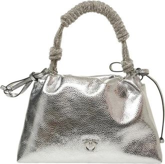 Pinko Pinko Hobo Bags - Rhinestone Handbag - Gr. unisize - in Grau - für Damen