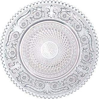 Villa D'Este Home Tivoli Lot de 6 soucoupes &agrave; pain en verre &Oslash; 14 cm, Imperial