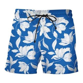 Generic Short de bain d&eacute;t&eacute; d&eacute;contract&eacute; confortable et ample imprim&eacute; &agrave; manches courtes pour homme d&eacute;contract&eacute; et doux pour les vacances, bleu ciel, XXL