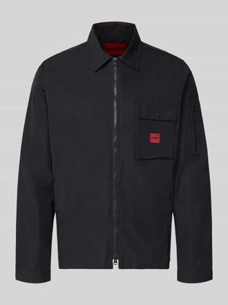 HUGO BOSS Regular Fit Hemdjacke aus Baumwoll-Mix Modell EMMOND