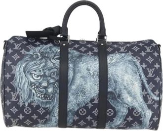 Louis Vuitton unisex, Pre-owned, Bleu, Taille: ONE Size Sac Week-end Pre-owned