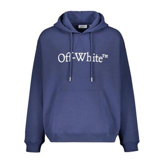Off-white Homme, Sweatshirts et sweats &agrave; capuche, Bleu, Taille: L Logo SweaT-shirt