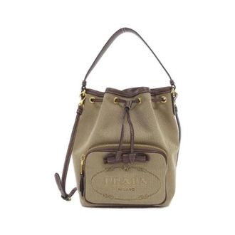 Prada Sac bandouli&egrave;re Pre-owned en jacquard logo - Femme - Pre-owned - Beige - Taille: ONE Size