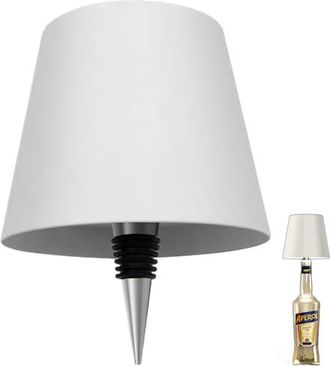 Generic Lampe de bouteille dalcool sans fil, 3 couleurs, lampe de table sans fil, lampe de table LED rechargeable, contr&ocirc;le tactile, lampe de bureau &agrave; intensi