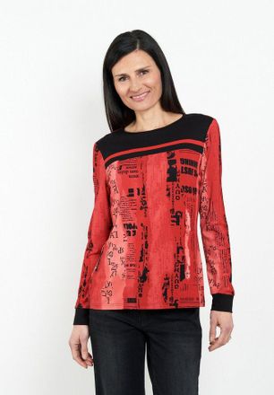 Seidel Moden Langarmshirt mit grafischem Print - MADE IN GERMANY
