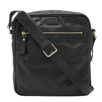 Gucci Pre-owned Guccissima Leder Schultertasche - - Pre-owned - Herren - Schwarzk - ONE SIZE
