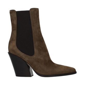 Jimmy Choo London Femme, Chaussures, Brun, Taille: 38 1/2 EU Bottines en cuir au design classique