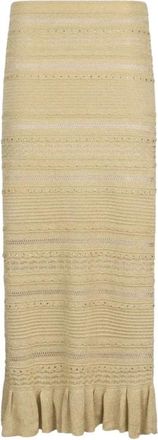 Liu Jo Femme, Jupes, Beige, Taille: 40 FR Maxi Skirts