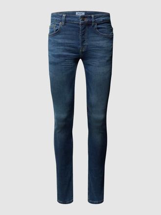 Only & Sons Slim Fit Jeans aus weichem Baumwoll-Mix im Stone Washed Look Modell LOOM