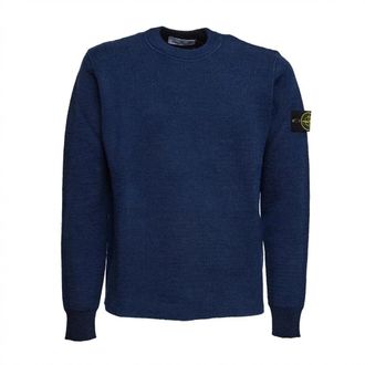 Stone Island Rundhals-Strickware - - Knitwear - Herren - Blau - S