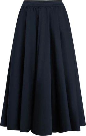 Patou Femme, Jupes, Noir, Taille: 36 FR A-Line Elasticated Midi Skirt