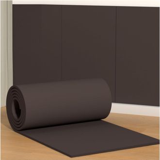 Generic Garagen-Wandschutz, Selbstklebender Gummischaum-Stollenschutz, Wandschutz für Studio-Garage, Fitnessstudio (Farbe: Braun, Größe: 39,3 x 236,2 Zoll/100