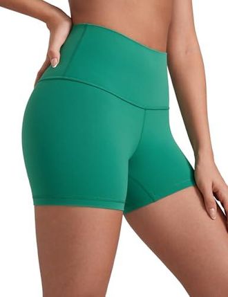 CRZ YOGA Aux Femmes BeurreLuxe Motard Shorts 10cm - Taille Haute Entraînement Yoga Shorts Cascadia Vert 40