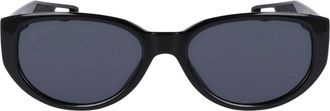 Nike Nv07 Oval-Sonnenbrille f&uuml;r Damen (Schwarz/Dunkelgrau)