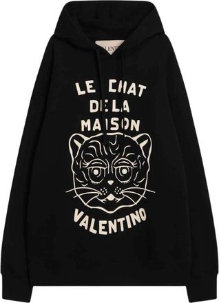 Valentino Garavani Homme, Sweatshirts et sweats &agrave; capuche, Noir, Taille: S Le Chat de la Maison Sweat &agrave; capuche