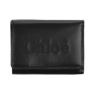 Chlo&eacute; Schwarze Trifold Mini Geldb&ouml;rse - - Accessories - Damen - Schwarzk - ONE SIZE